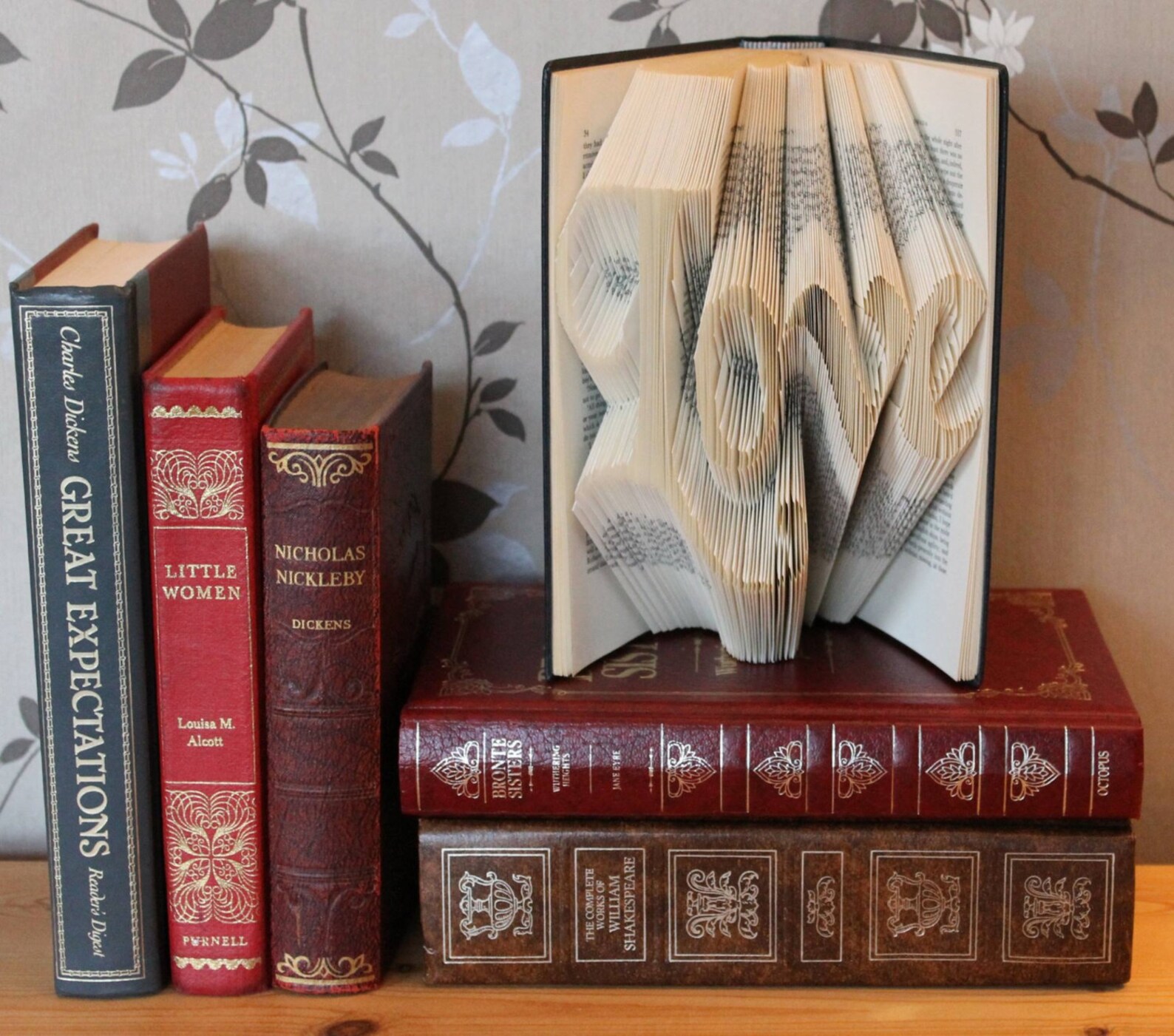Book Folding Love Pattern & Instructions - Etsy