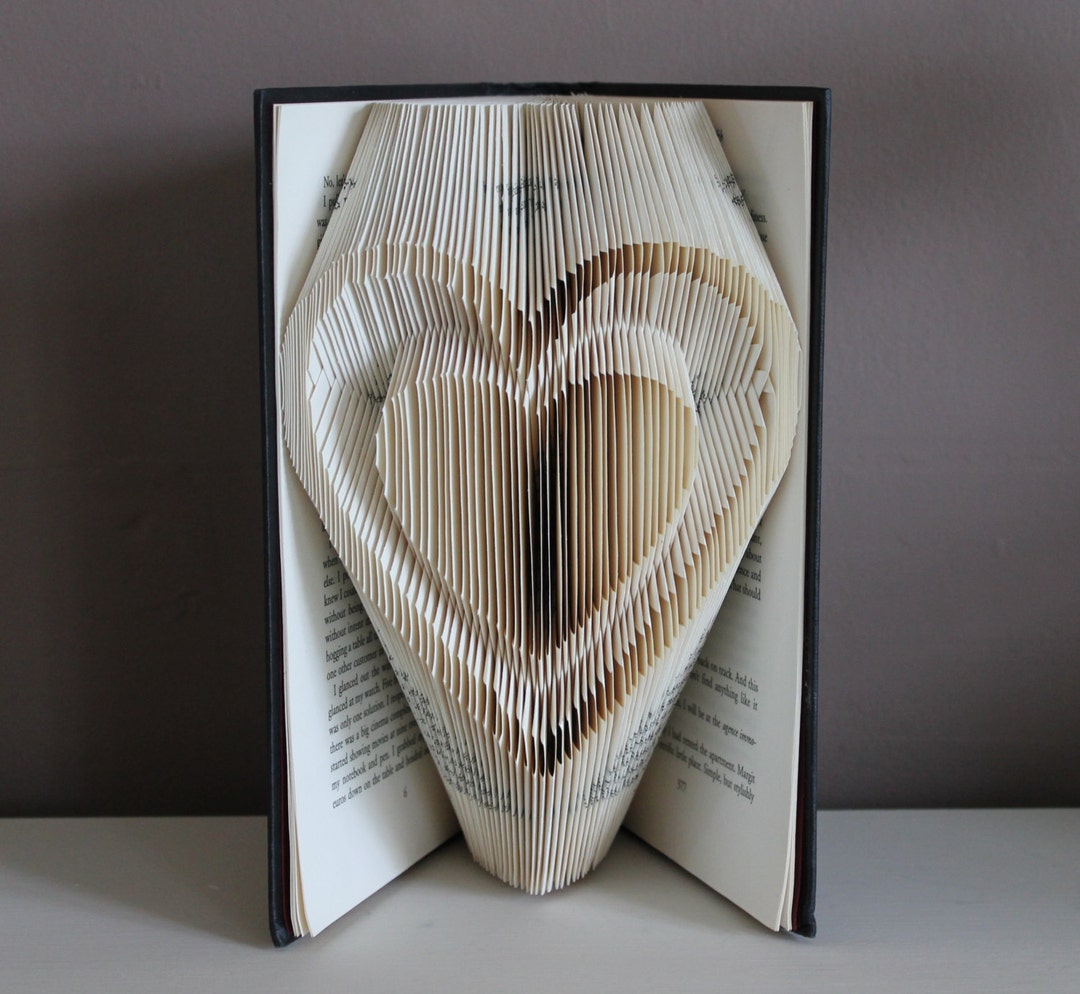 Book Folding Heart in Heart Pattern & Instructions - Etsy UK