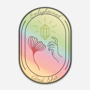 Spiritual Gift, Vinyl Waterproof Sticker, Friend Gift, Water Bottle ...