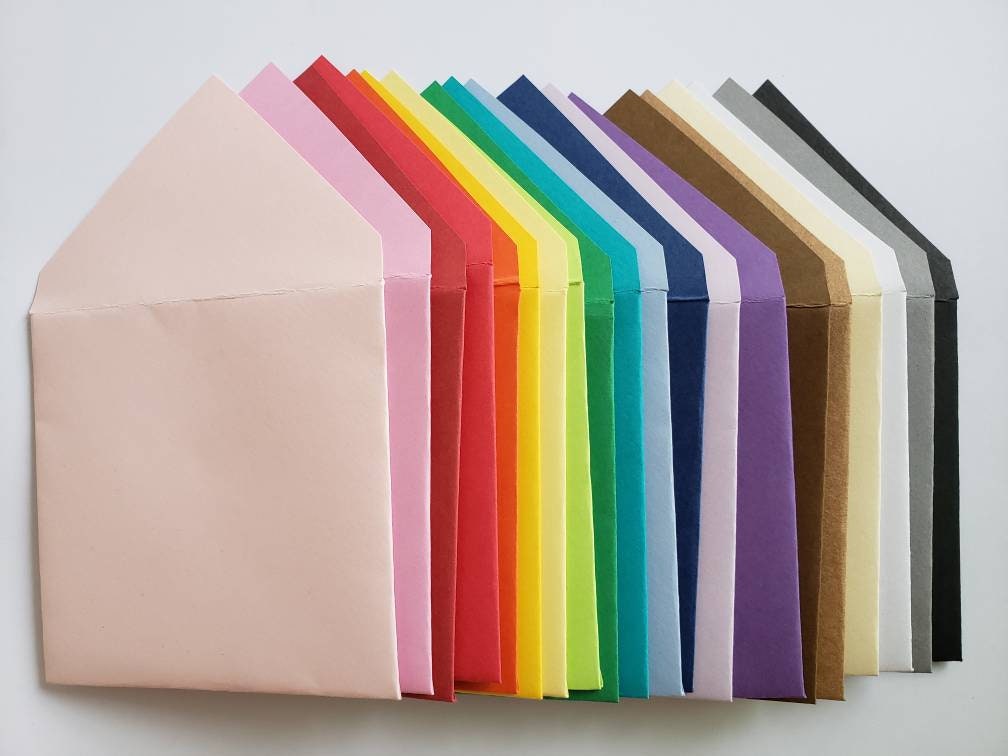 Rainbow Gift Card and Gratuity Envelopes Handmade, Set of 20 - Etsy