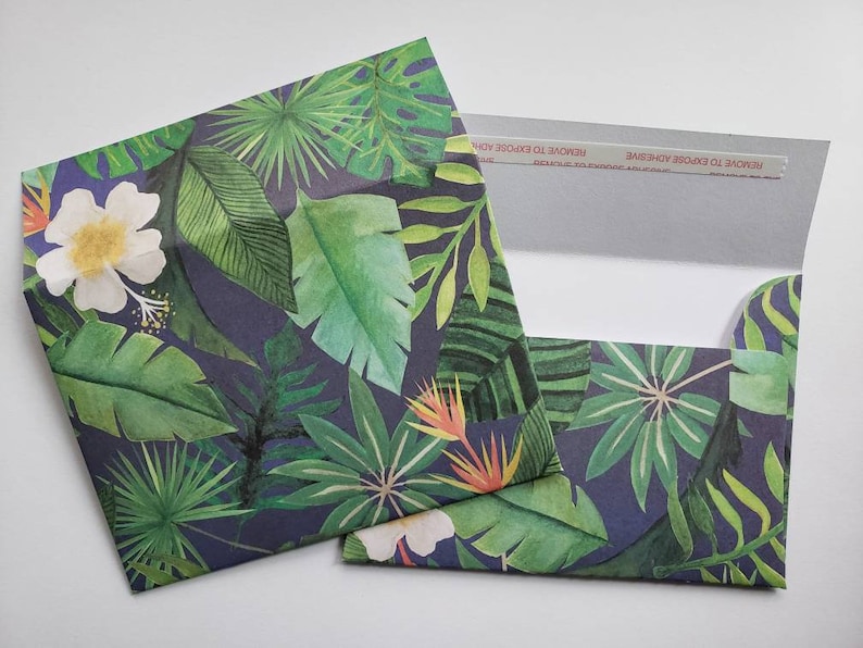 Tropical Tribal-themed Envelopes Handmade | Thank You Notes, Assorted ...