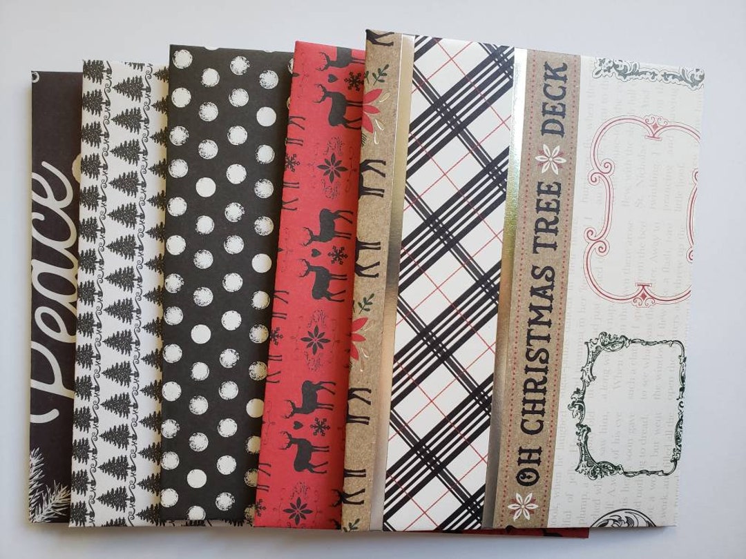 Christmas Holiday Envelopes Handmade, Assorted Set of 5 - Etsy