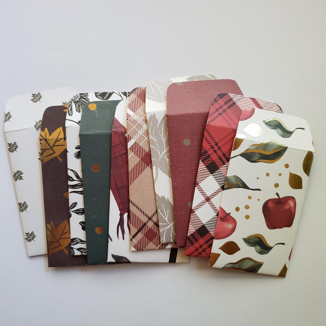 Fall Autumn Thanksgiving Gift Card and Gratuity Envelopes Handmade ...