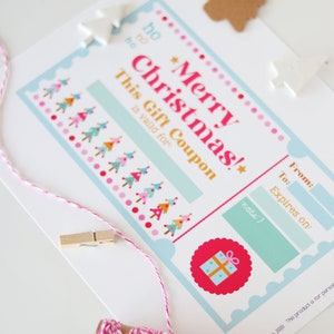 Merry Christmas Coupon - Voucher for Christmas | Christmas Coupon ...
