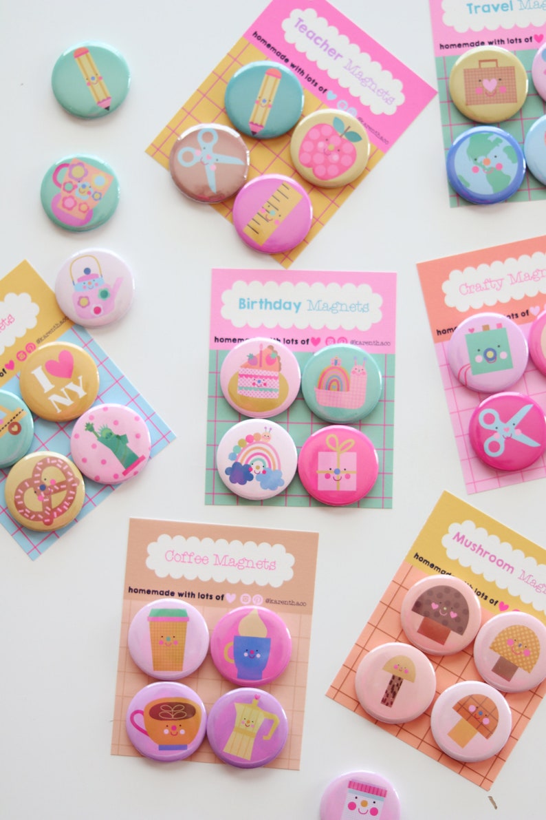 Birthday Magnet Pack Refrigerator Magnet Cute Birthday | Etsy