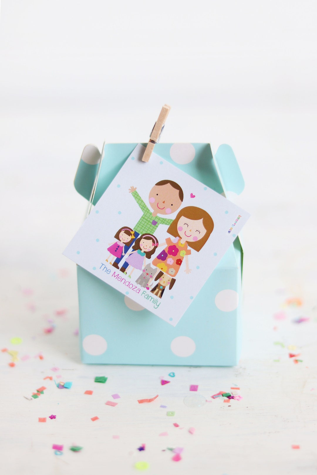 Family Tags Set - | Personalized Gift Tags | Cute Family Cards ...