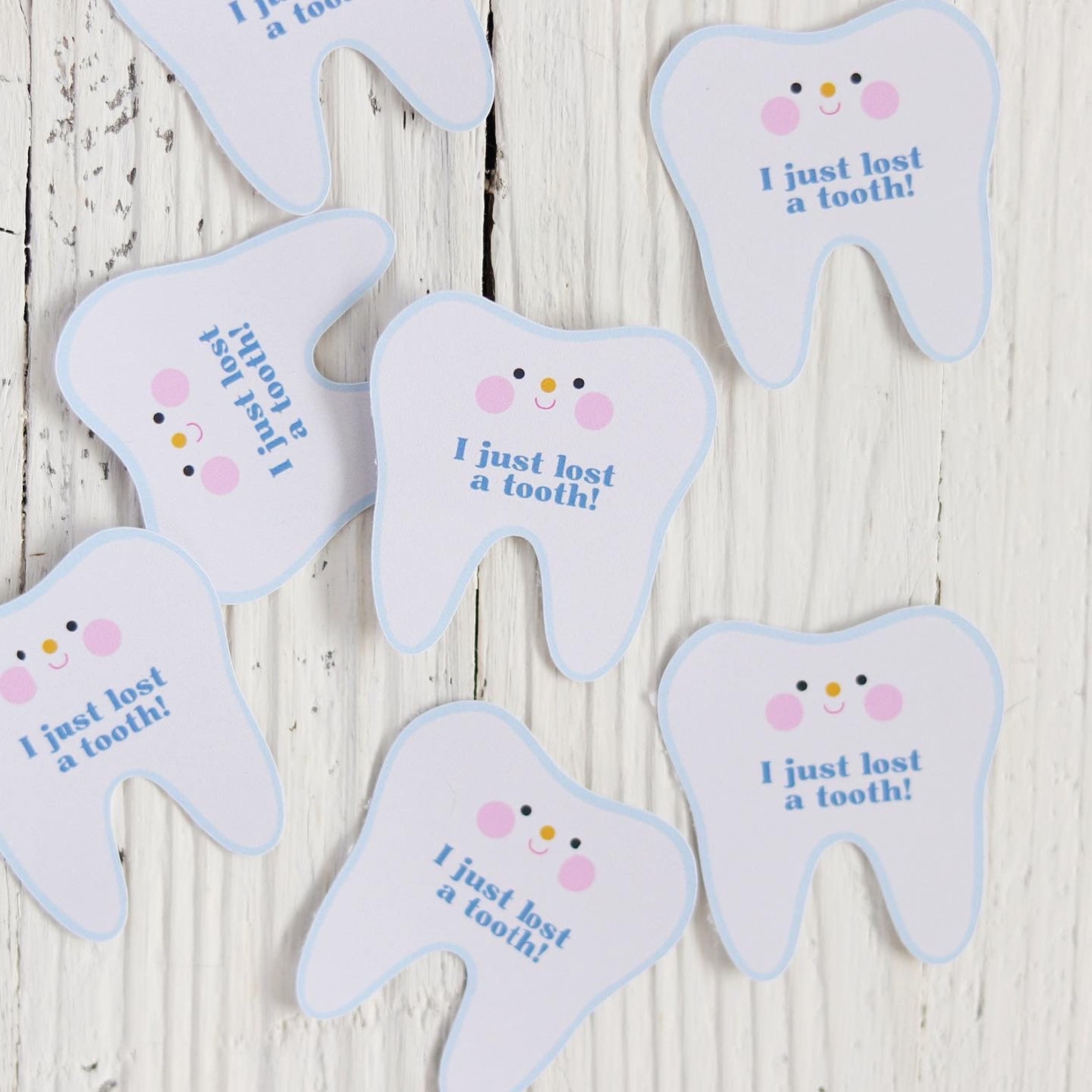 I Just Lost A Tooth Sticker Set 12 Dentist Stickers Tooth | Etsy