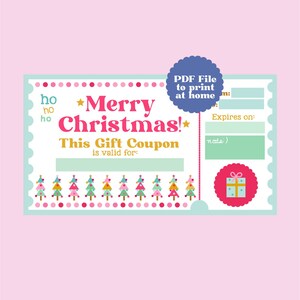 Merry Christmas Coupon - Voucher for Christmas | Christmas Coupon ...