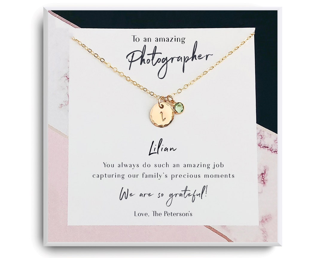Thank You Gift for a Photographer - Thank You for Capturing Our Special ...