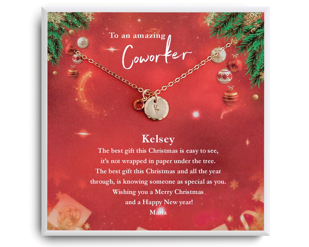 Christmas Gift for Coworker - Employee Christmas - Gift Ideas Necklace ...