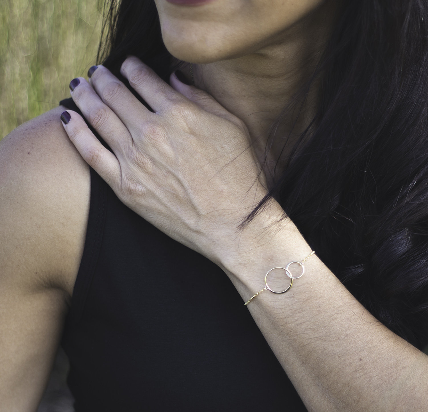 Linked Circle Bracelets Friendship Bracelets Interlocking - Etsy