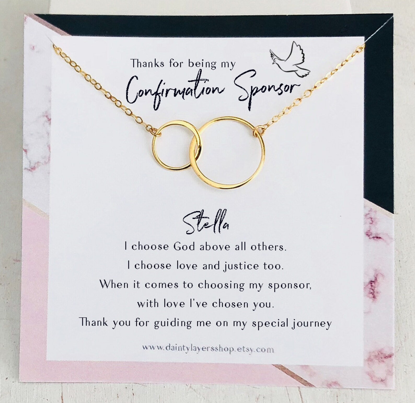 Confirmation Sponsor Gift for Women Catholic Sponsor Gifts | Etsy