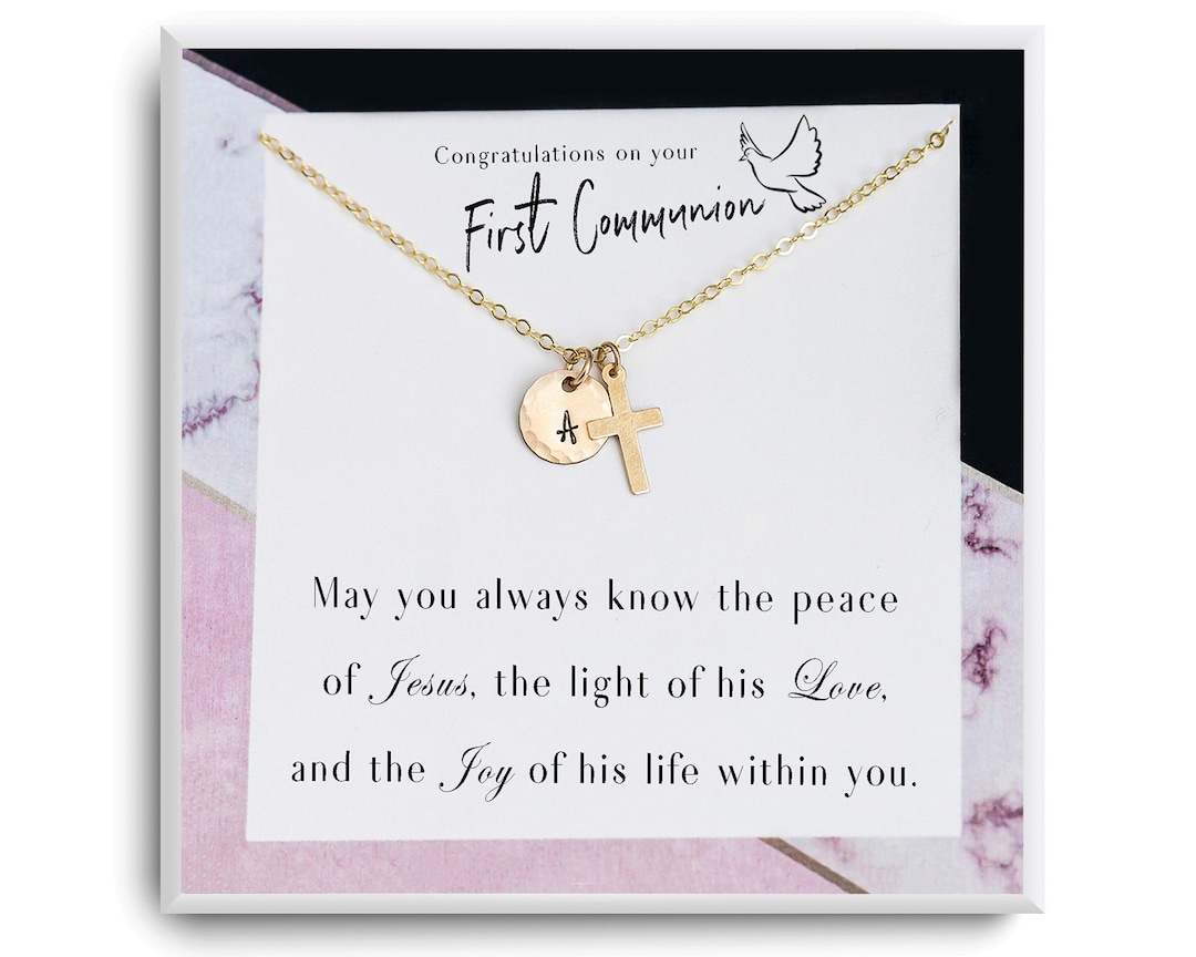 First Communion Necklace - First Communion Gift Girl - First Holy ...
