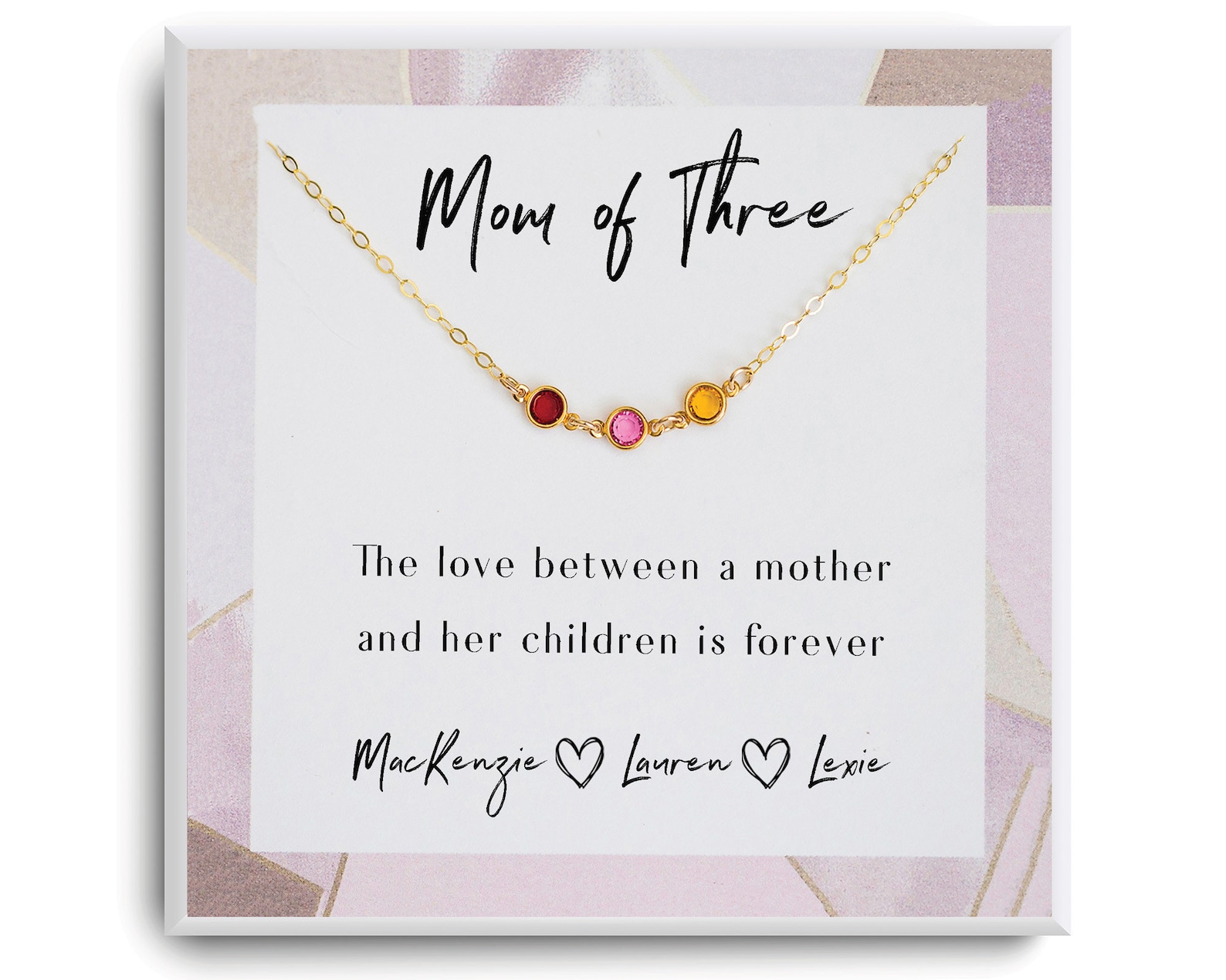 Mother of 1 3 2 4 Daughters Necklace Mother Daughter Gift Mom for ...