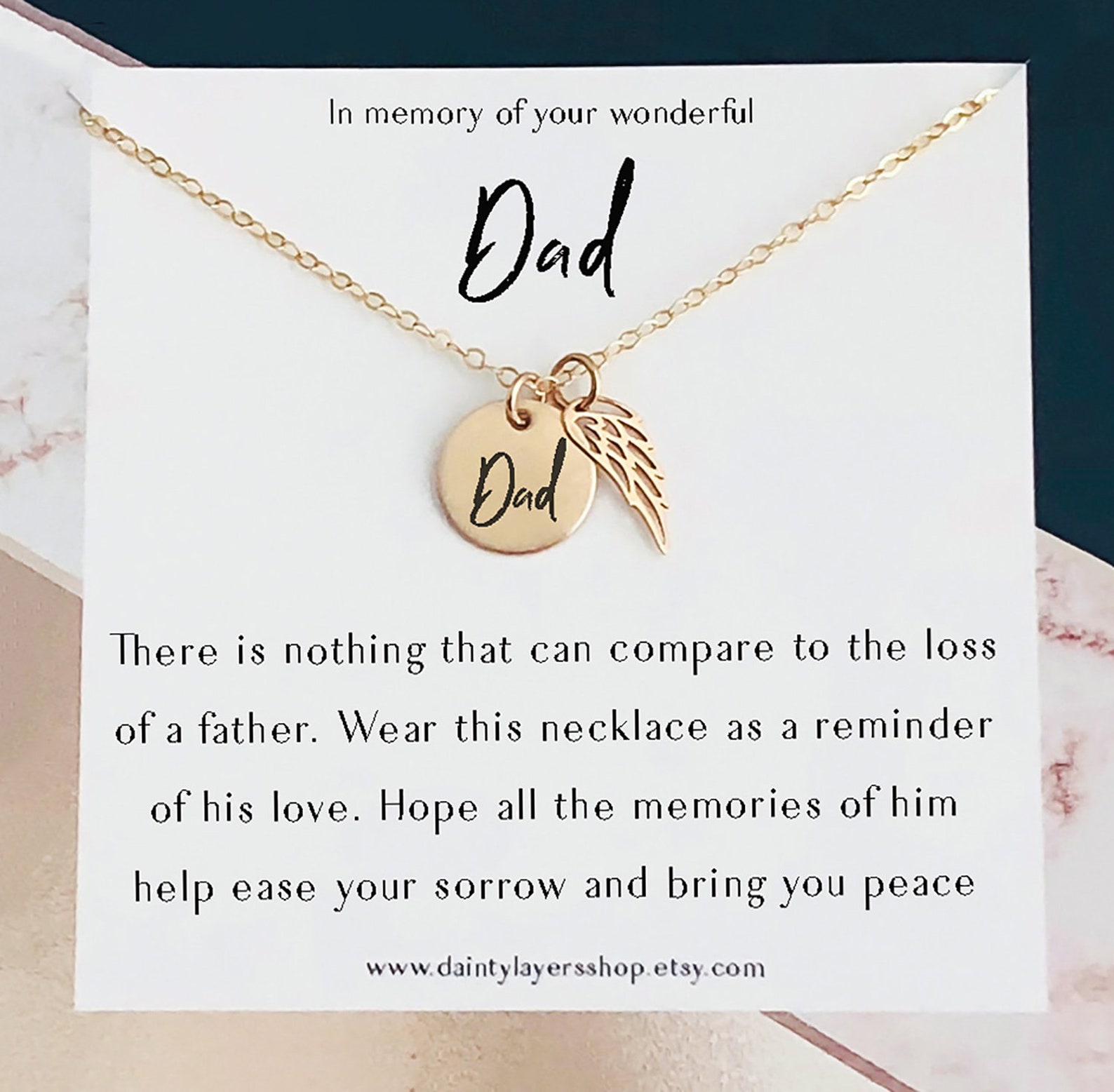 Loss of Father Gift Dad Memorial Gift Personalize | Etsy