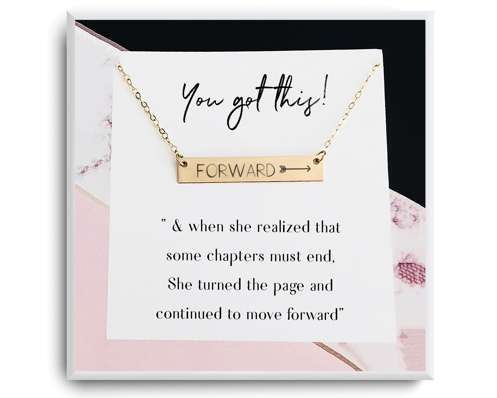 Keep Moving Forward Jewelry - Inspirational Gifts for Women - Break up ...