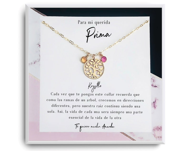 Regalo Para Prima - Prima Necklace Gift - Spanish Gifts, Cousin ...