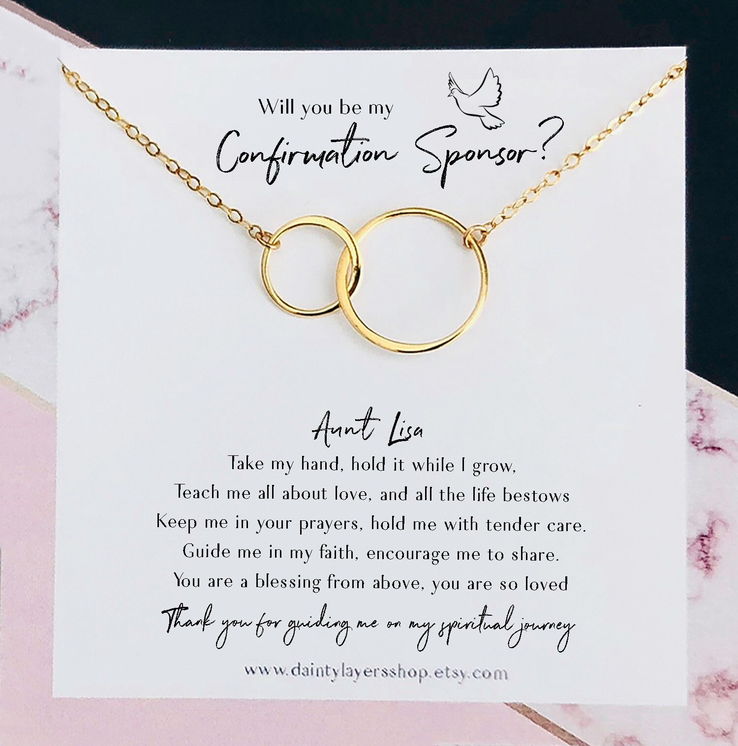 Confirmation Sponsor Gift Godmother Proposal Will You Be | Etsy