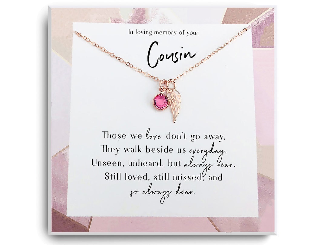 Loss of Cousin Gift, in Loving Memory of Cousin Gift, Memorial Gift ...