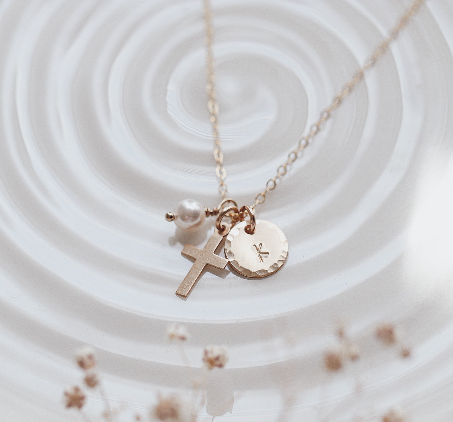 First Holy Communion Gift for Granddaughter - Cross Necklace - First ...
