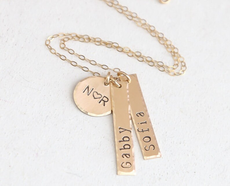 Family Necklace for Mom Handmade Jewelry Personalized Mama | Etsy