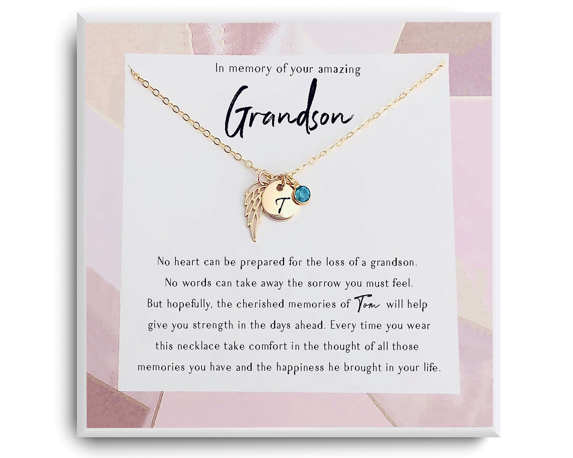 Loss of Grandson Gift - in Memory of Grandson - Grandson Remembrance ...