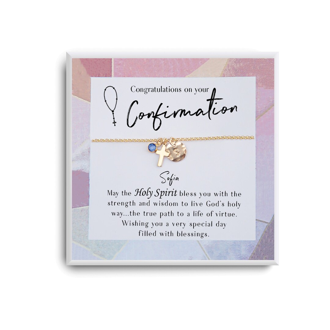 Confirmation Cross Bracelet - Confirmation Gifts for Daughter, Girls ...