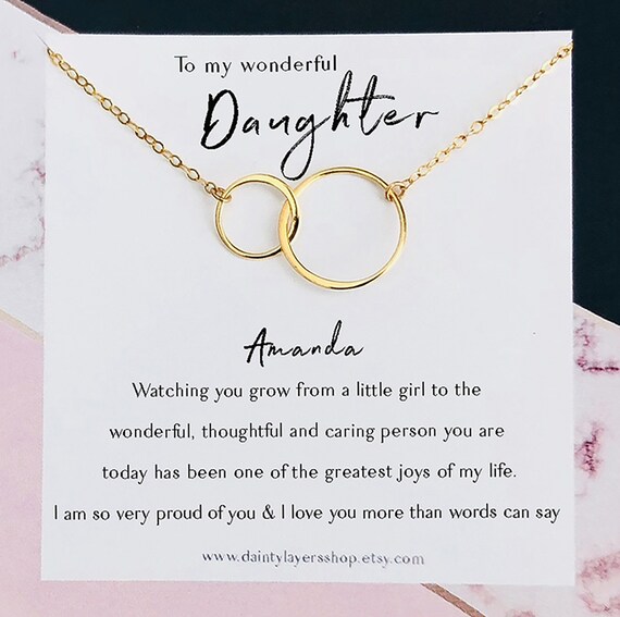 Daughter Necklace Mother Daughter Jewelry Gift Daughter | Etsy