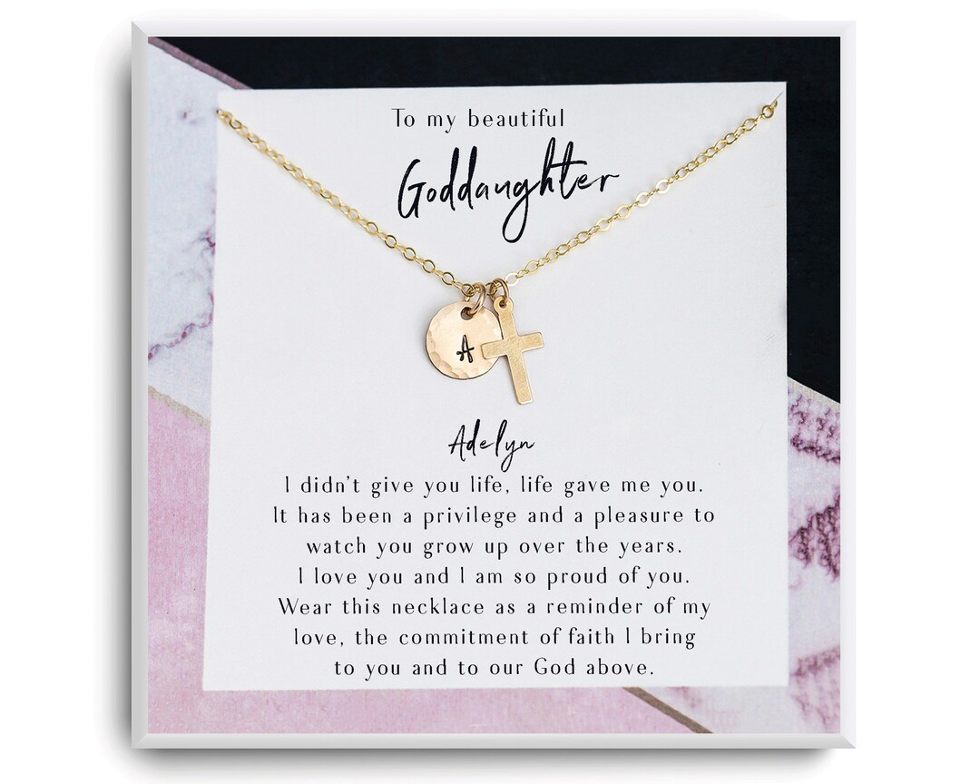 Goddaughter Gifts From Godmother - Goddaughter Necklace - Godchild ...