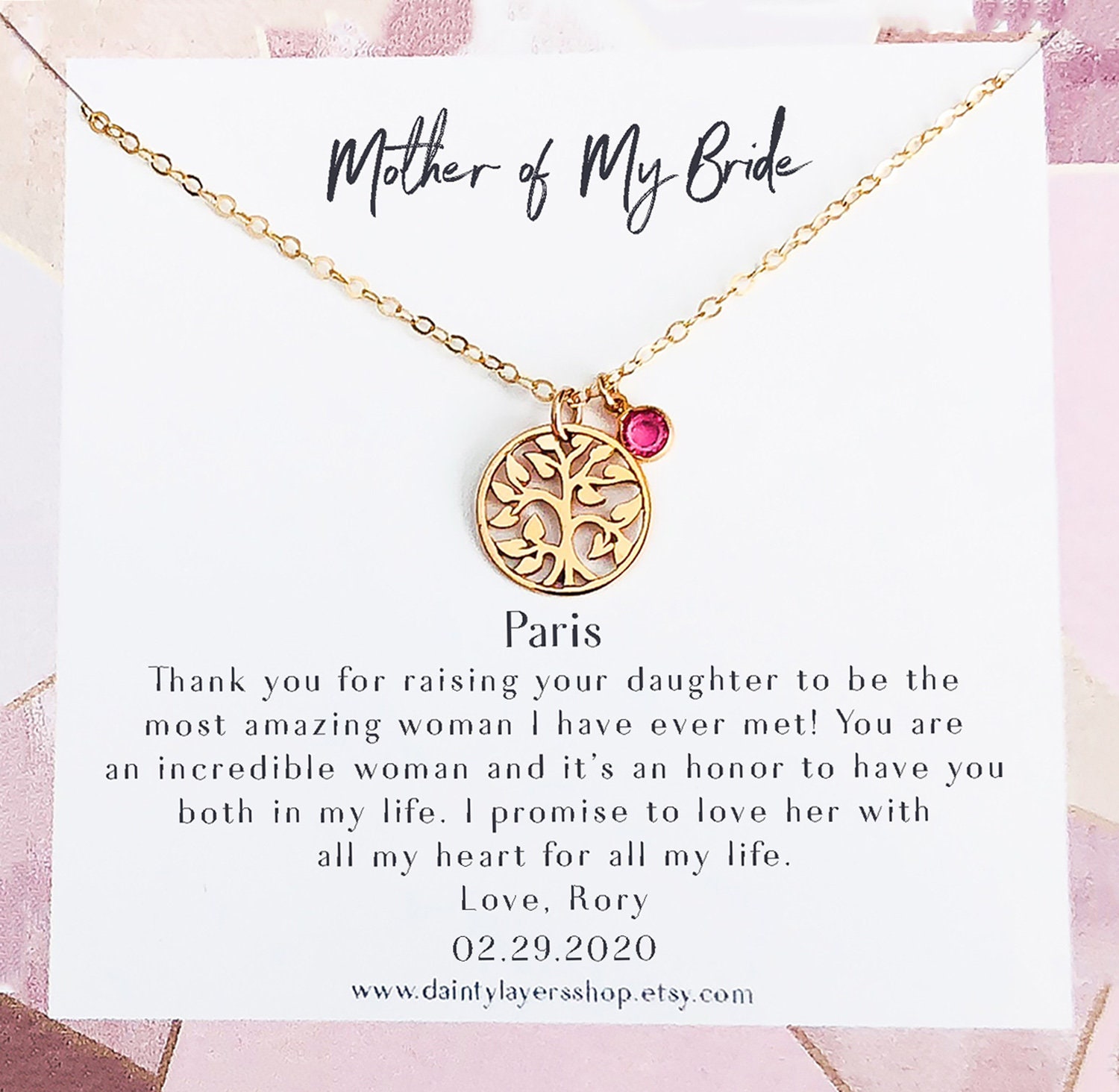 Mother of the Bride Gift from Groom Mother in Law Wedding | Etsy