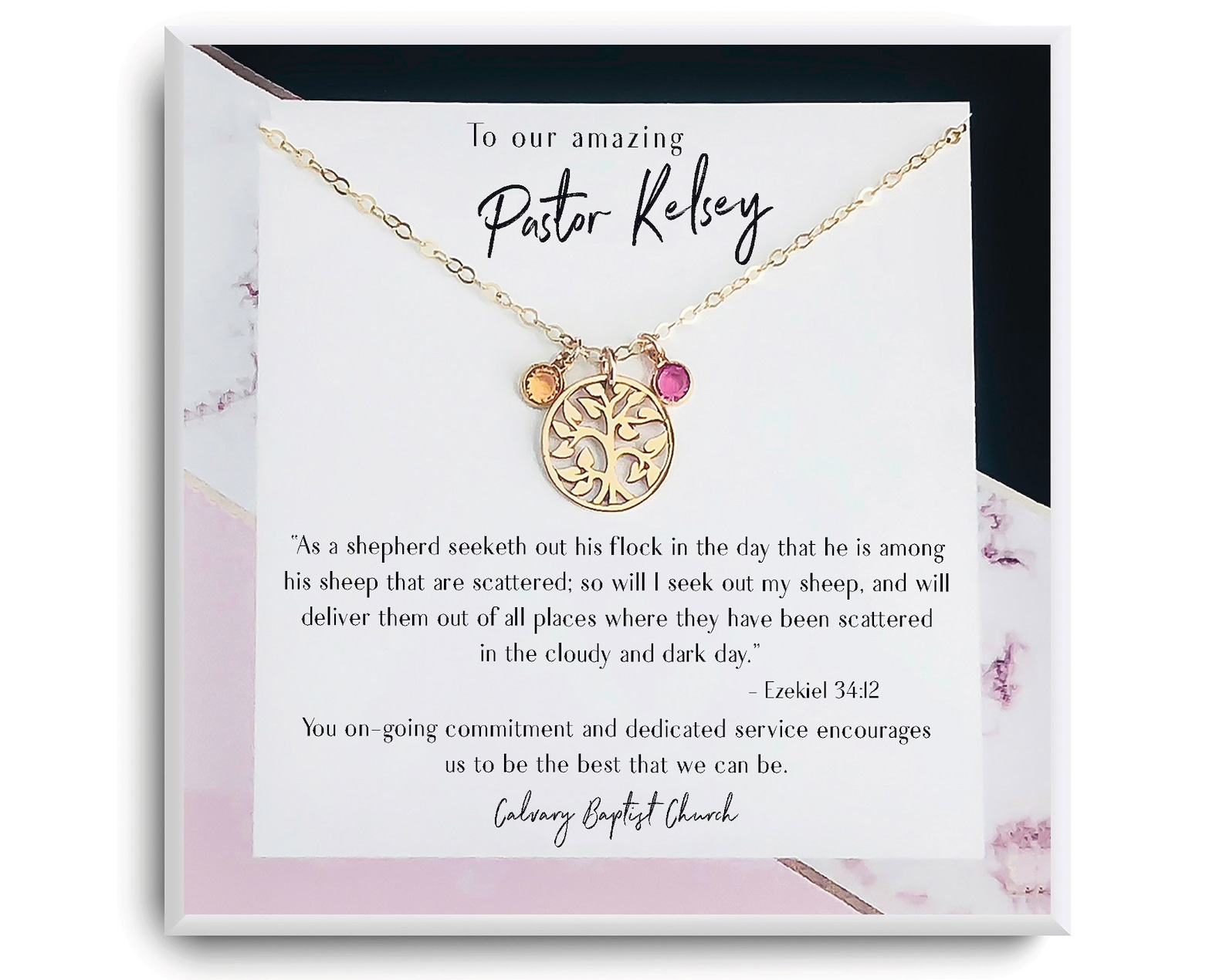 Personalized Gift for Pastor Pastor Gift Officiant Thank You Gift ...