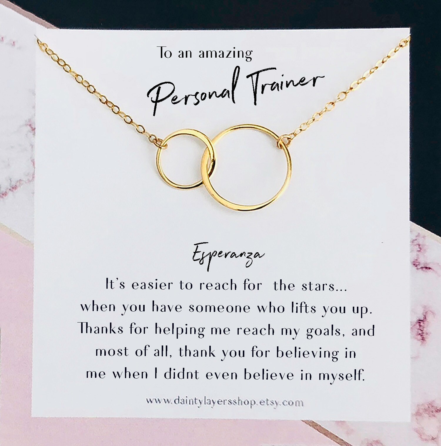 Gift necklace for Personal Trainer Personal Trainer Gifts | Etsy