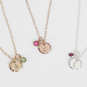Girl Initial Necklace - Personalized Girl Necklace - Girl Birthday ...