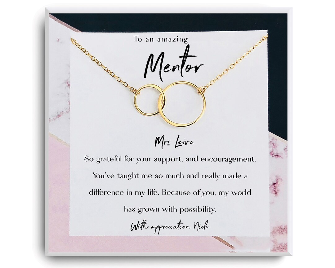 Mentor Gift for Women Necklace - Gift for Boss, Teacher, Professor ...