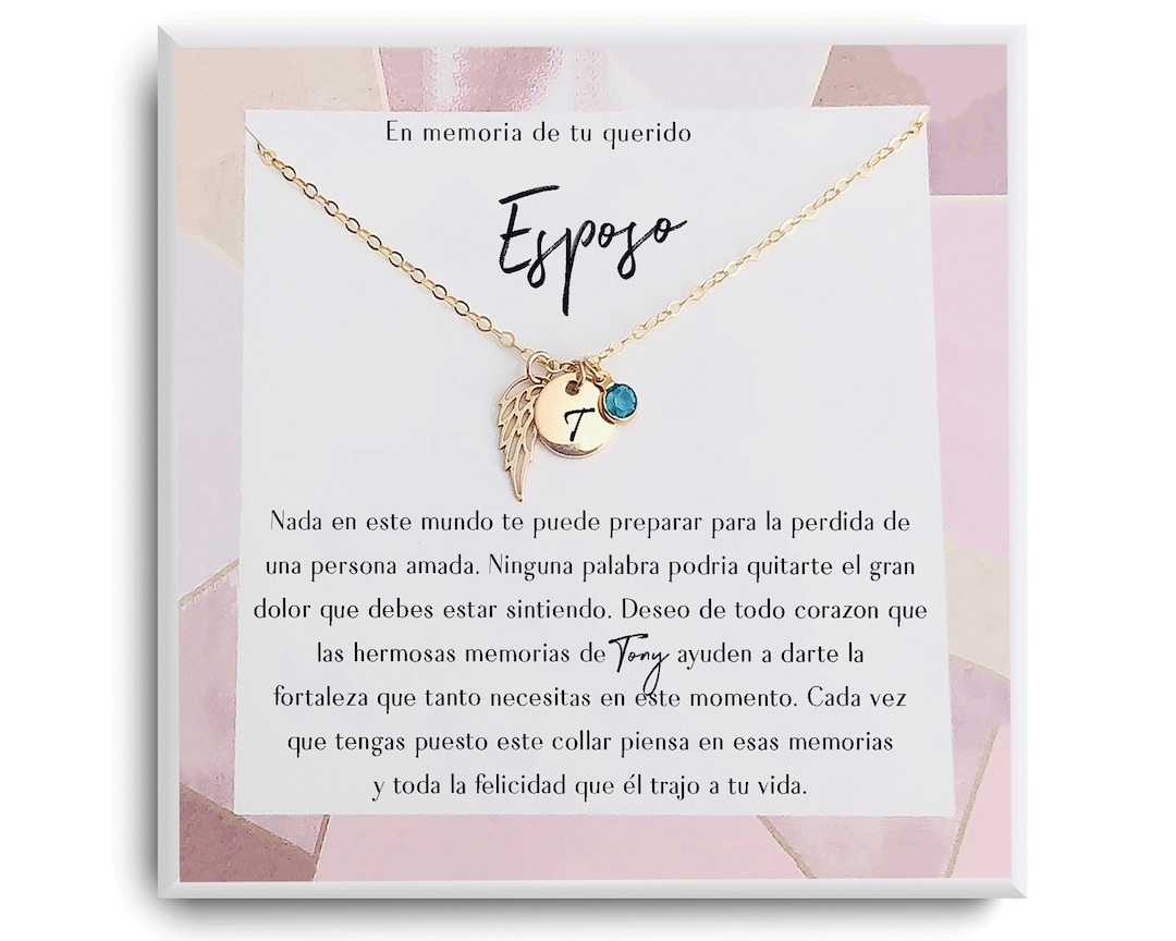 En Memoria De Mi Esposo - Pesame Por Perdida De Esposo - Regalo De ...