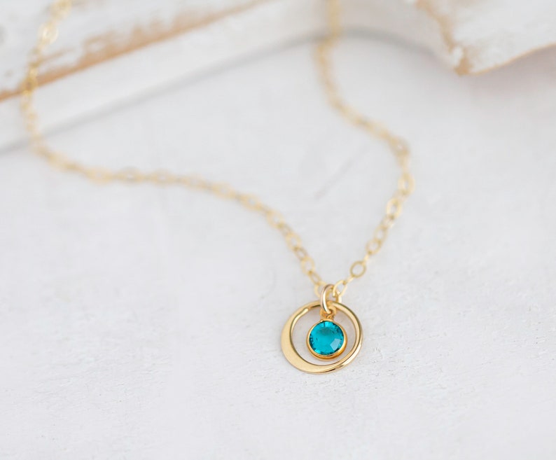 Birthstone Necklace for Little Girls Gift for Daughter - Etsy