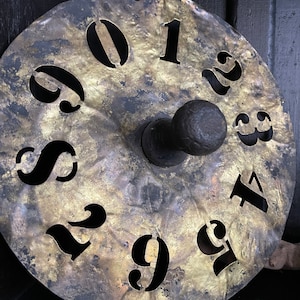 Vintage Antique Brass Number Stencil, Vintage Decor, Home Decor, Office ...