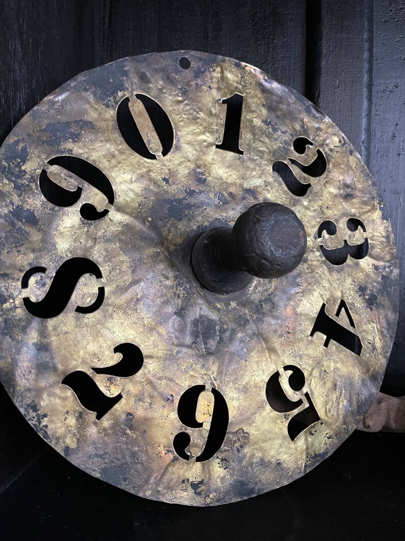 Vintage Antique Brass Number Stencil Vintage Decor Home - Etsy