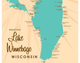 Lake winnebago | Etsy