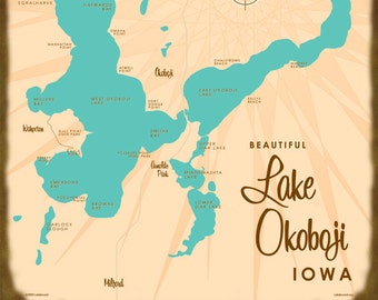 Lake okoboji | Etsy