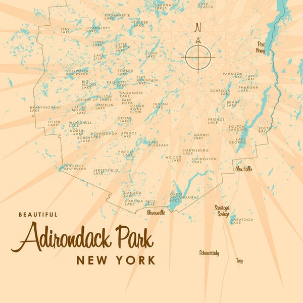 Entering the Adirondack Park Sign - Etsy