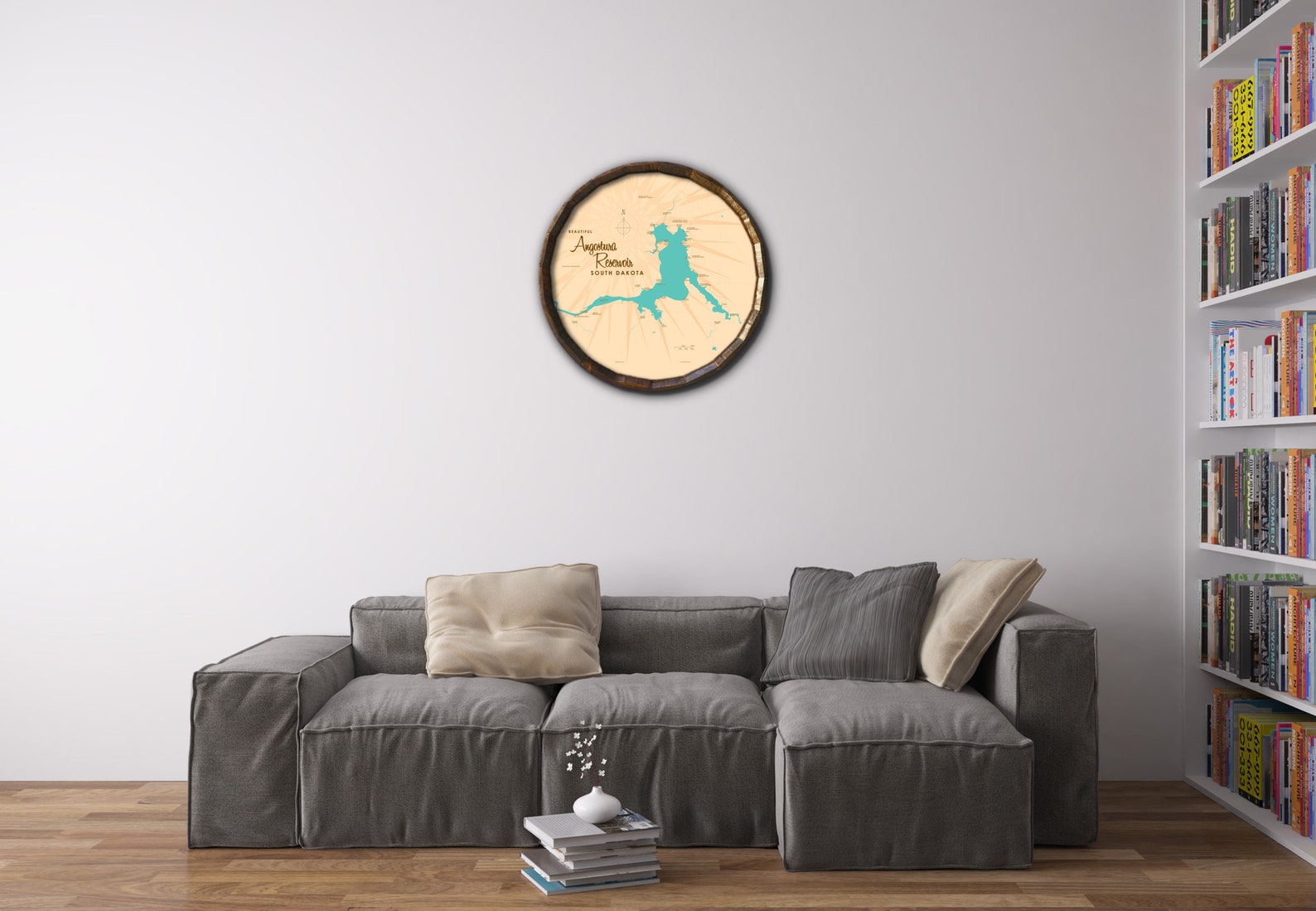 Angostura Reservoir South Dakota | Lake House Décor | Cabin Art ...