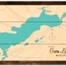 Green Lake Wisconsin, Rustic Wood Sign Map Art - Etsy