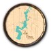 Lake Bistineau Louisiana Rustic Barrel End Map Art - Etsy
