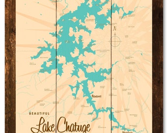 Chatuge Lake Map - Etsy