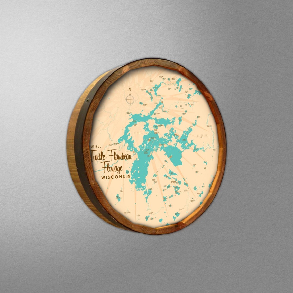 Turtle-flambeau Flowage Wisconsin | Lake House Décor | Cabin Art ...