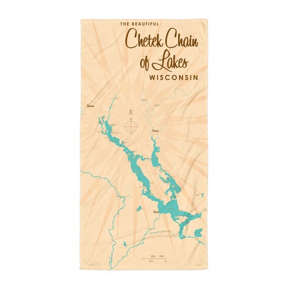 Chetek Chain of Lakes Wisconsin Lake House Décor Cabin Art - Etsy