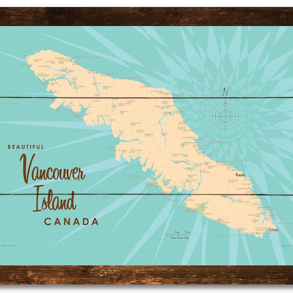Vancouver Island Map - Etsy