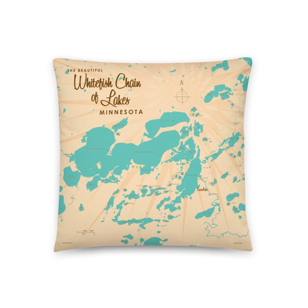 Whitefish Chain of Lakes Minnesota | Lake House Décor | Cabin Art ...