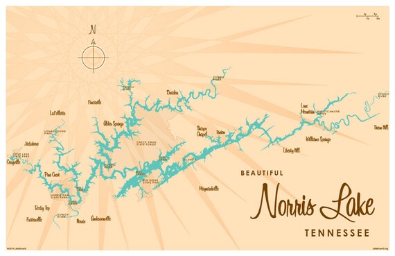 Norris Lake Map Printable